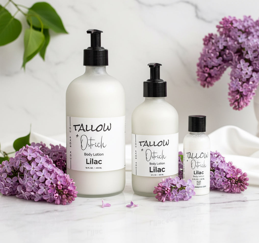 Lilac Tallow & Ostrich Oil Body Lotion – Cdasoapco